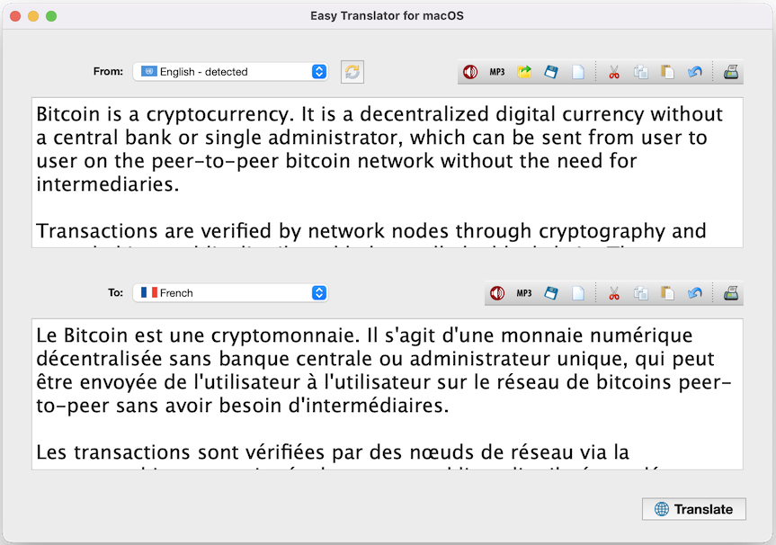 Easy Translator for macOS, Easy-to-use Multilingual Translation ...